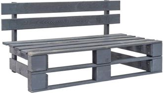 vidaXL Vidaxl - Banc palette de jardin bois gris