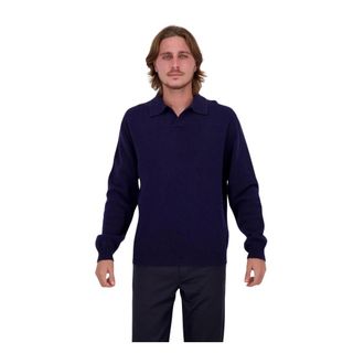 Daniele Fiesoli Homme, Tops, Bleu, Taille: XL Polo Col Ouvert 0073