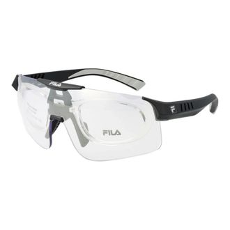 Fila Schwarze Sonnenbrille Herren Vollrand Grau - - Accessories - Herren - Schwarzk - ONE SIZE