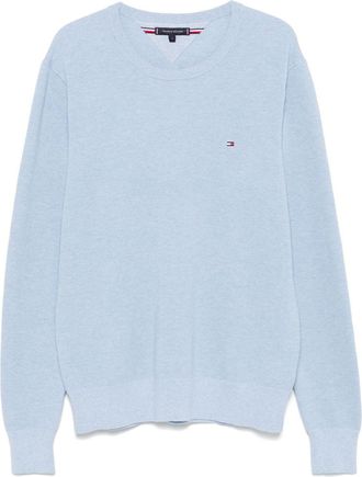 Tommy Hilfiger Pullover mit Rundhalsausschnitt - Blau