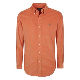 Polo Ralph Lauren Langarm Sporthemd - - Shirts - Herren - Orange - L
