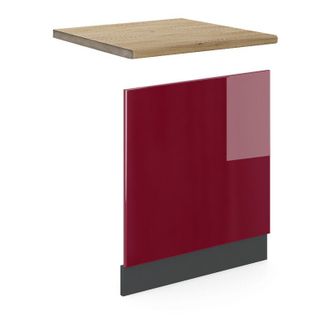 Vicco Frontblende R-Line, Rot, 60 cm, ap Eiche Vicco