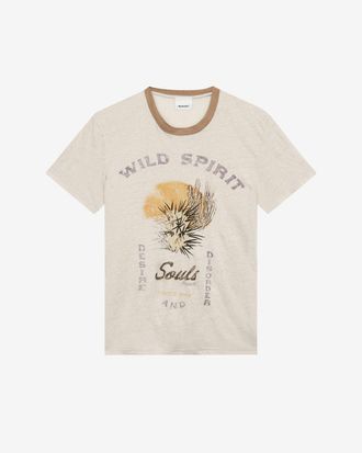 Isabel Marant T-shirt Kiliann - Femme - Ecru/sand - Taille XS - Marant &Eacute;toile