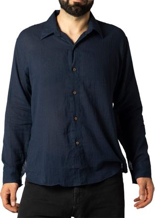Panasiam Shirt K06-collar Longsleeve darkblue XL