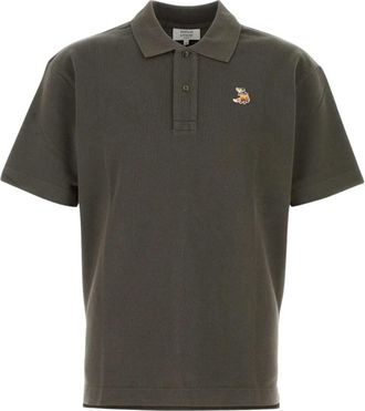 Maison Kitsun&eacute; Homme, Tops, Brun, Taille: L Polo Mid Piquet