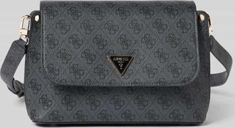 Guess Handtasche mit Logo-Muster und Label-Applikation