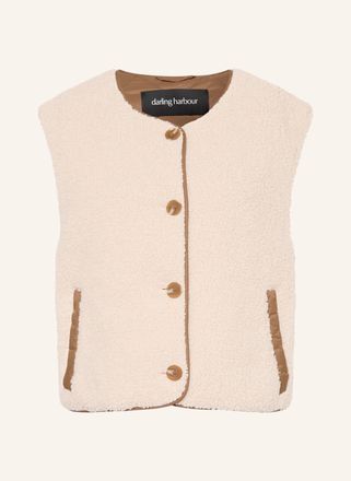 Darling Harbour Darling Harbour Teddyfell-Weste beige