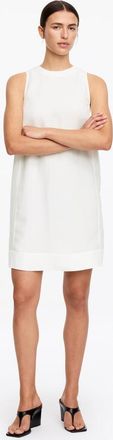 Arket Gerade Geschnittenes Minikleid -Wei&szlig;