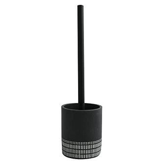 Spirella Brosse WC avec Support polyr&eacute;sine & Bambou Yuma Gris fonc&eacute;