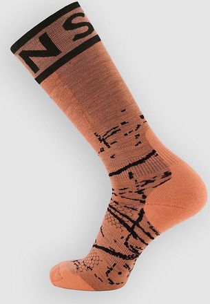 Mons Royale Merino Snow Funktionssocken sun orange