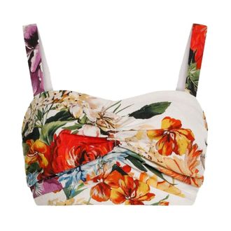 Dolce & Gabbana Femme, Tops, Multicolore, Taille: 40 FR Haut Imprim&eacute; Floral