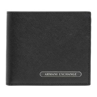 A|X Armani Exchange Portefeuille Simple avec Emplacements pour Cartes - Homme - Accessoires - Noir - Taille: ONE Size