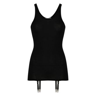 Christophe Lemaire Nahtloses Tanktop mit Tr&auml;gern - - Tops - Damen - Schwarzk - M