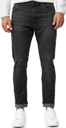 Indicode Herren INChammy Jeanshose aus Baumwolle mit 5 Taschen | Denim Herrenjeans Vintage Black, 36/32