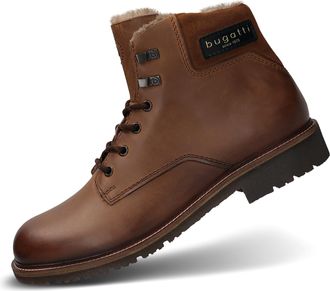 Bugatti Herren-321-AP250-1200-6300-Stiefel Warmfutter,cognac,41
