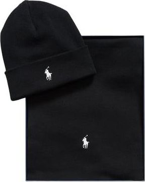 Polo Ralph Lauren Coffret bonnet et &eacute;charpe en coton