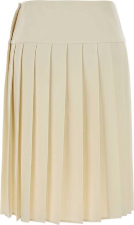 Versace 1w740woolwhite Gonne Skirt