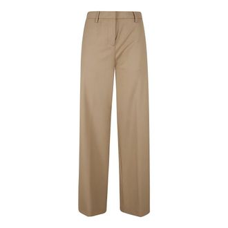 Fabiana Filippi Weitgeschnittene- kn&ouml;chellange Hose - - Trousers - Damen - Braun - XS