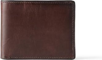 Amazon Essentials Portefeuille À Deux Volets En Cuir Homme, Brun, Taille Unique