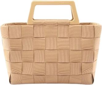 Ferragamo Sac &agrave; main en tissu pr&eacute;-poss&eacute;d&eacute; - Femme - Pre-owned - Beige - Taille: ONE Size