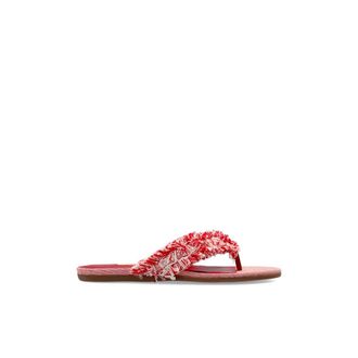 Jimmy Choo London Femme, Chaussures, Rouge, Taille: 39 EU Bay Flat Sandal