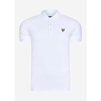 Lyle & Scott Polo uni - blanc