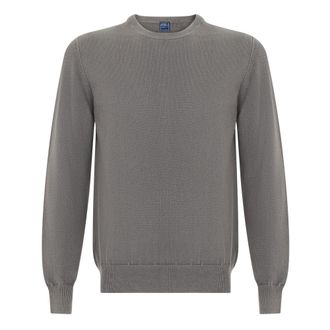 Fedeli Rundhals-Strickware - - Knitwear - Herren - Grau - L