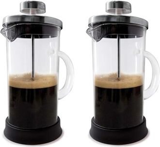 Nerthus Kitchenware Nerthus FIH 662 Kaffeebereiter für Kaffeekolben, Glas, Glas, 350 ml (Packung mit 2)