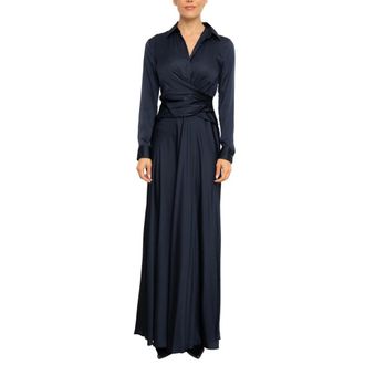 Ralph Lauren Robe longue Lauren - Femme - Robes - Bleu - Taille: 34 FR