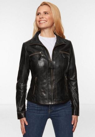 7eleven Lederjacke SENONA (1-St) im Uni-Design