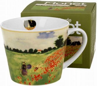 Duo Gerader Becher inspiriert von C. Monet Poppy Field - 0,6l