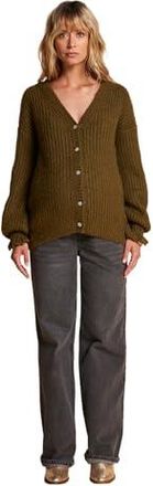 Envie de Fraise Pull Allaitement Devant/Dos en Maille perl&eacute;e Vert 34/36