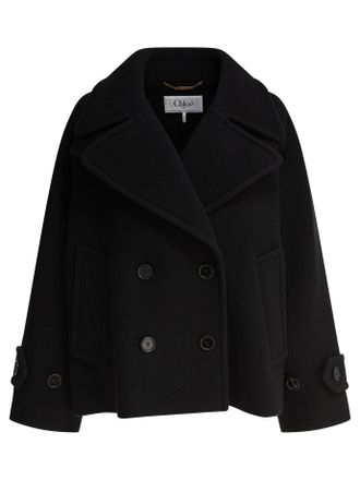 Chlo&eacute; Manteau court en laine Chlo&eacute;
