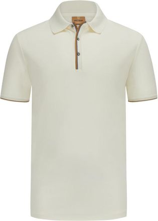 Mos Mosh Piqué-Poloshirt mit Kontrast-Knopfleiste in