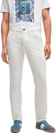 BOSS Hommes Chino Slim Pantalon Slim en Satin de Coton Stretch