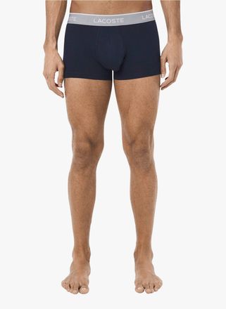Lacoste Lot de 3 boxers en coton m&eacute;lang&eacute;