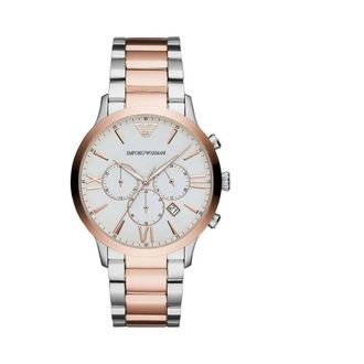 Emporio Armani Elegante zweifarbige Herrenuhr - - Accessories - Herren - Mehrfarbig - ONE SIZE