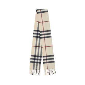 Burberry Mens Beige Cashmere Scarf