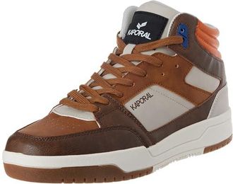 Kaporal Homme BADHIGH Basket, Marron-Beige, 41 EU