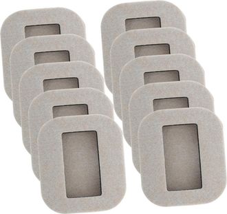 DOITOOL 10 St&uuml;ck Teiliges Filz m&ouml;belgleiter f&uuml;r St&uuml;hle Bodenschutzmatten f&uuml;r Hartb&ouml;den rutschfeste Stuhlrollen abdeckungen Ger&auml;uschd&auml;mpfend Sto&szlig;absorbierend u