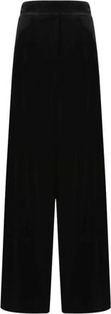 Max Mara Femme, Pantalons, Noir, Taille: 34 FR Bratto Sateen Velvet Pantalons
