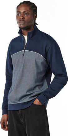 HUGO BOSS Sweatshirt f&uuml;r Herren, mit kurzem Rei&szlig;verschluss (Dunkelblau)