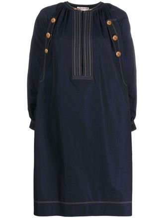 Givenchy robe à boutonnière croisée - Bleu