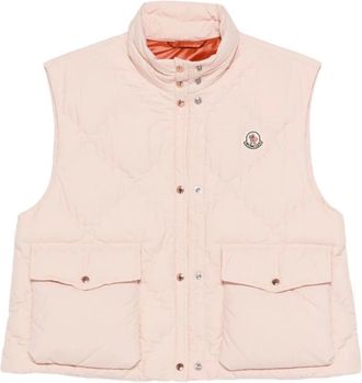 Moncler Femme, Vestes, Rose, Taille: 40 FR Biois Down Gilet
