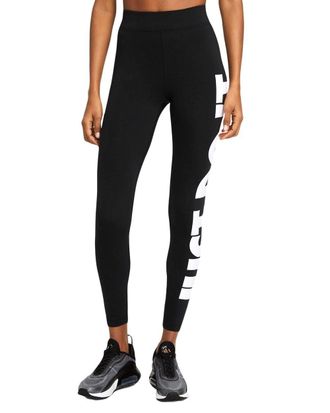 Nike Womens W NSW ESSNTL GX HR LGGNG JDI Leggings, Black/White, L-S