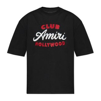 Amiri Homme, Tops, Noir, Taille: M T-shirt avec logo