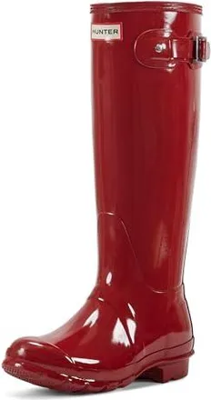 Hunter Original Tall Gloss, Bottes & Bottines de Pluie Femme, Rouge (Military Red Mlr), 37 EU