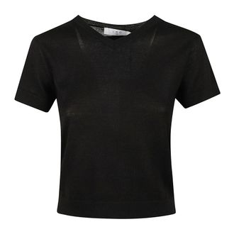 Iro Idille V-Ausschnitt T-Shirt - - Knitwear - Damen - Schwarzk - S