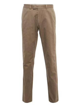 BOSS pantalon chino en gabardine - Marron