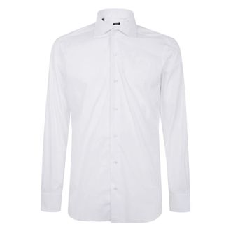 Barba Homme, Chemises, Blanc, Taille: 4XL Chemise Classique Popeline Stretch